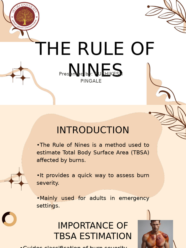 The Rule of Nines: Presented By: RUSHIKESH Pingale | PDF