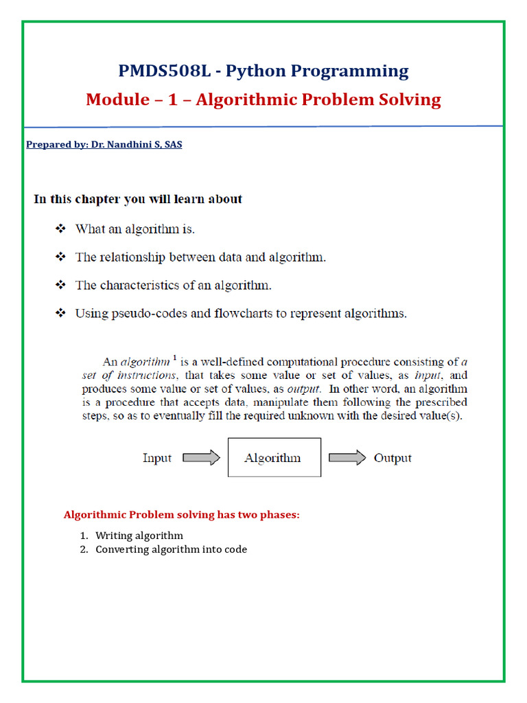 Module - 1 | PDF