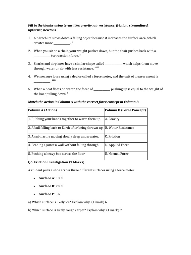 Understanding Forces and Sound Concepts | PDF | Force | Water