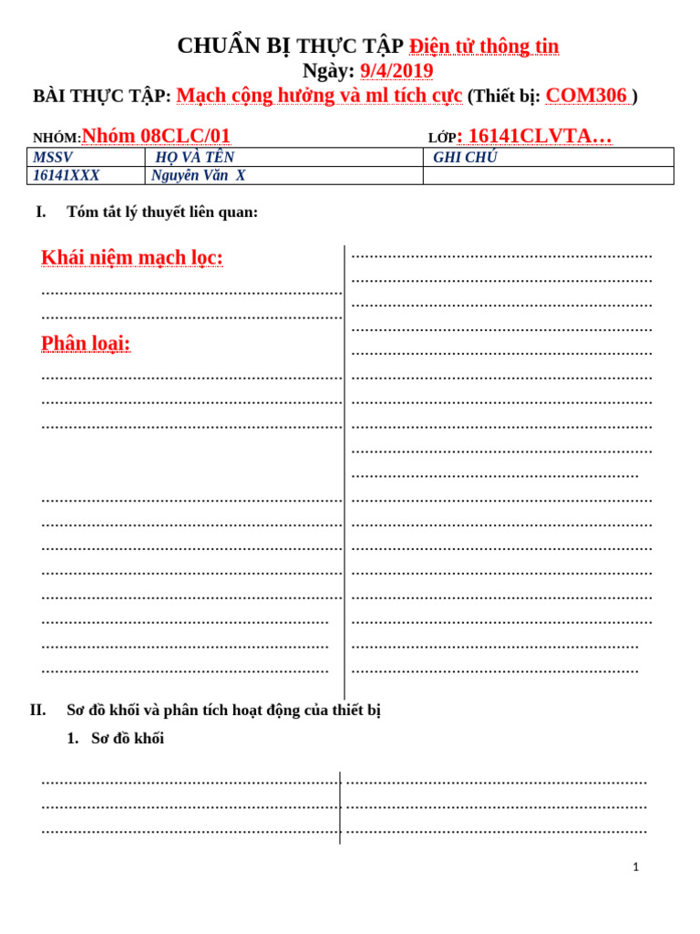 1_Mau Chuan Bi_final.doc-HUONG DẪN | PDF