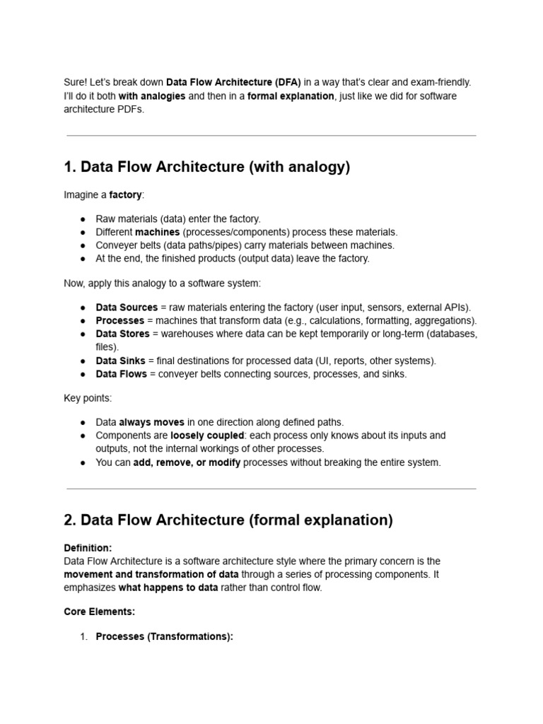 Understanding Data Flow Architecture | PDF | Virtual Machine | Computer ...