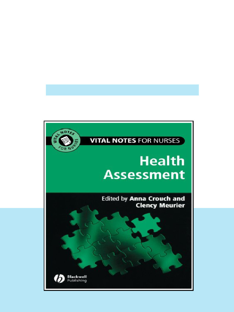 Health Assessment 1st Edition Crouch Anna T Meurier Clency pdf ...