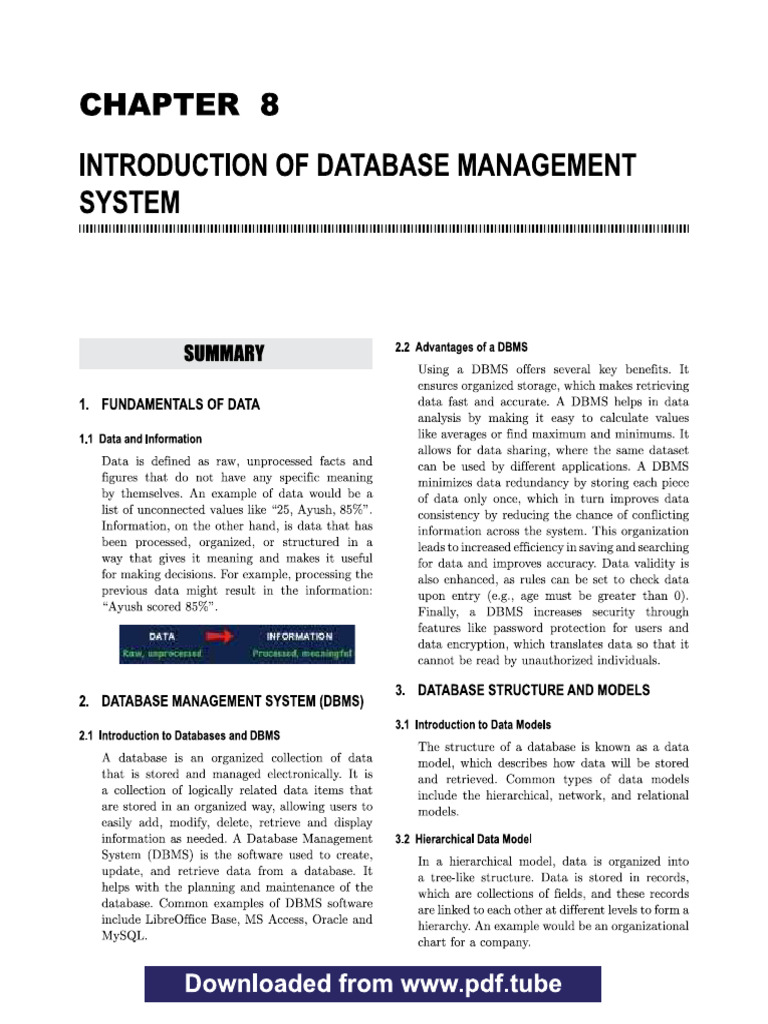 Chap8 QuestionBank DBMS Intro | PDF