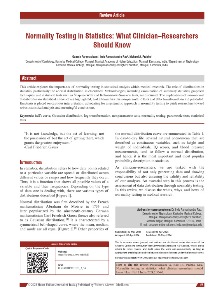 Normality Testing in Statistics What.12 | PDF | Skewness | Normal ...