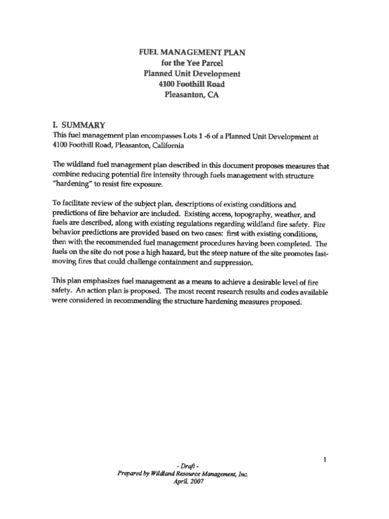 Section 16 Fuel Management Plan | PDF