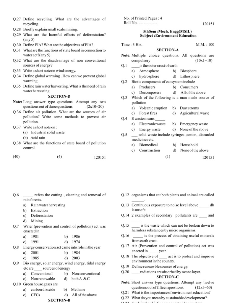 MSIL 120151 | PDF | Natural Environment | Waste