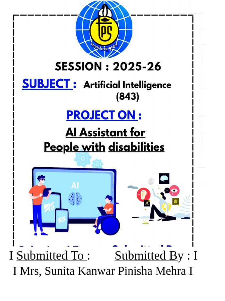 AI Assistant for Disabilities Project | PDF