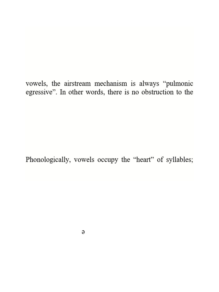 English Vowel Sounds | PDF | Vowel | Phonetics