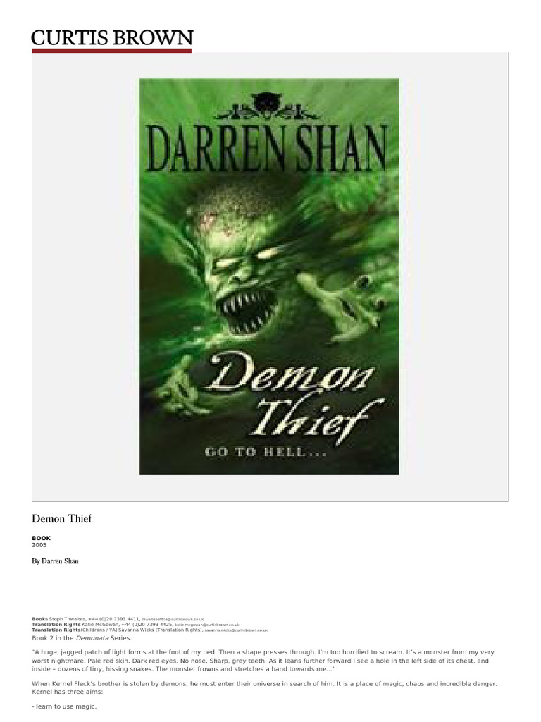 Demonata Series Book 2: Kernel's Quest | PDF