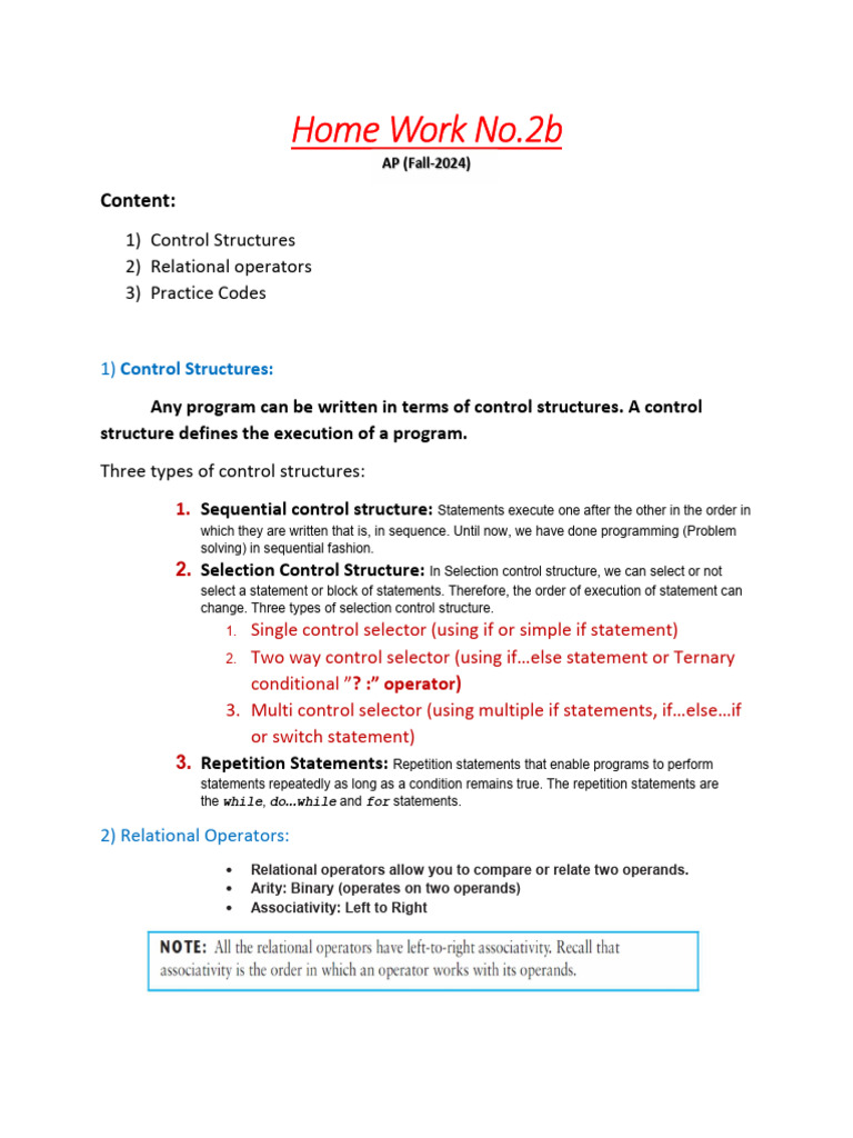 HW_2b_(29-08-2024) | PDF | Boolean Data Type | Namespace