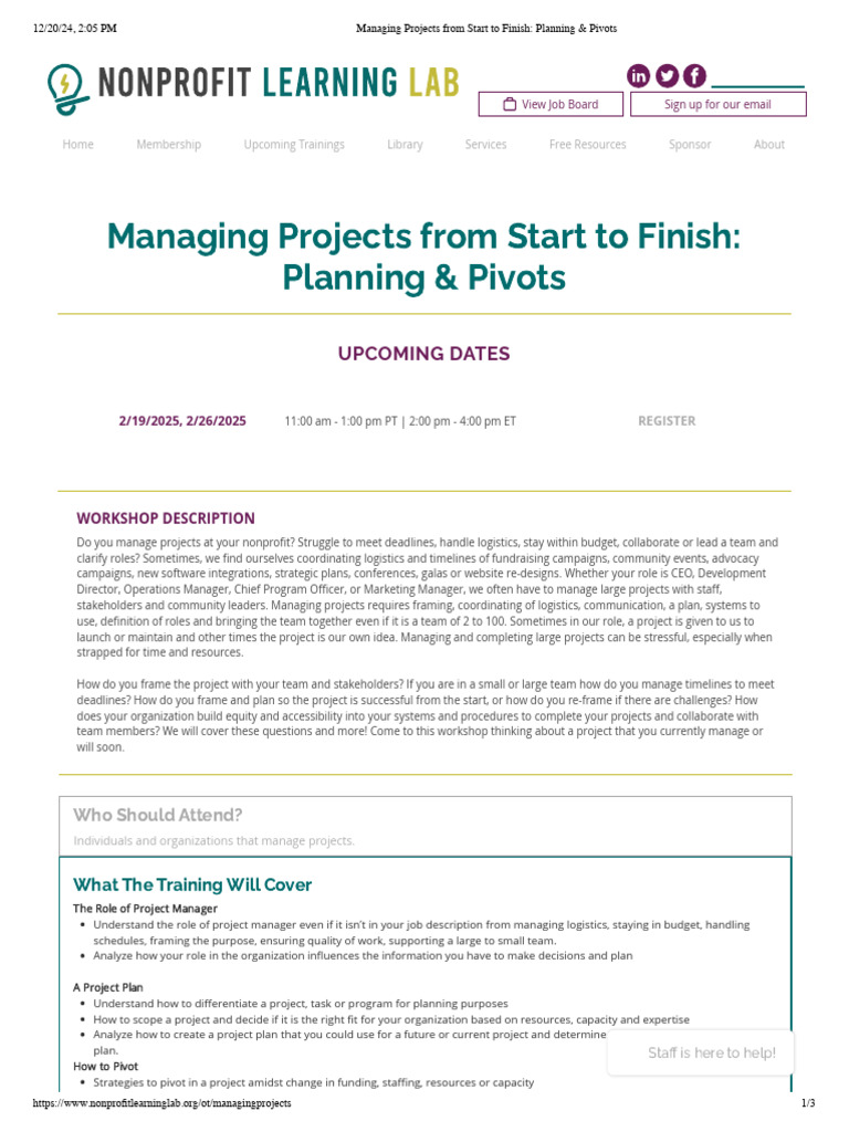2024 - Lytisha - Nonprofit-Learning-Lab - Managing Projects From Start ...