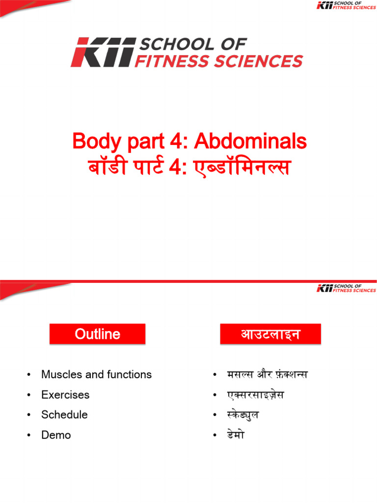 Body Part 4 - Abdominals | PDF