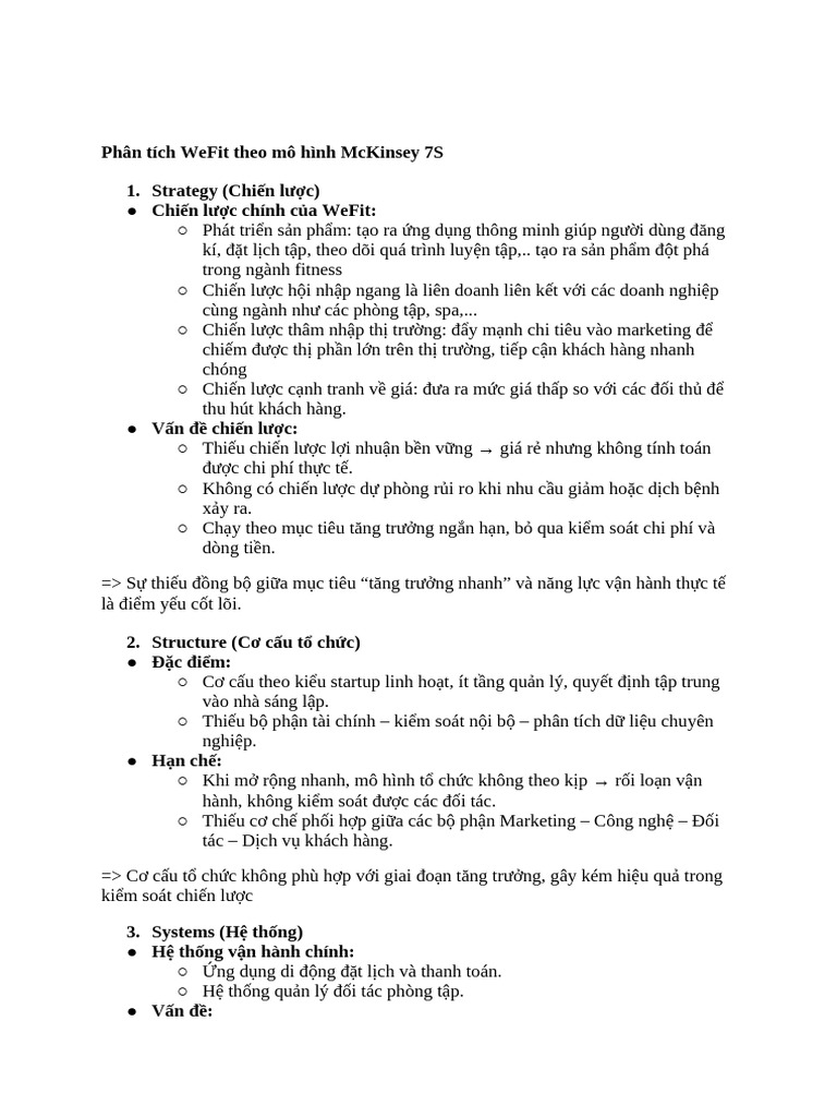 Wefit Nhóm 3 | PDF