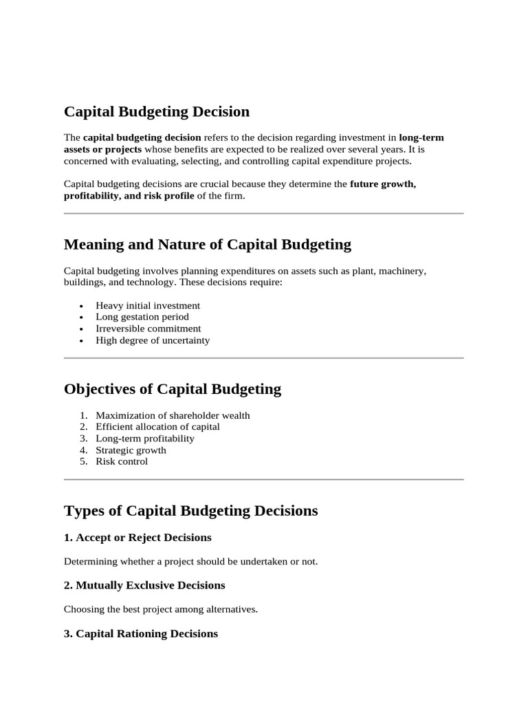 capb | PDF | Capital Budgeting | Net Present Value