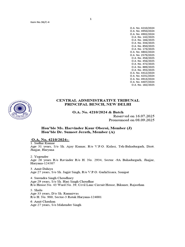 Sudhir Kumar v. UOI Rules of Game | PDF | Science And Technology | Inquiry