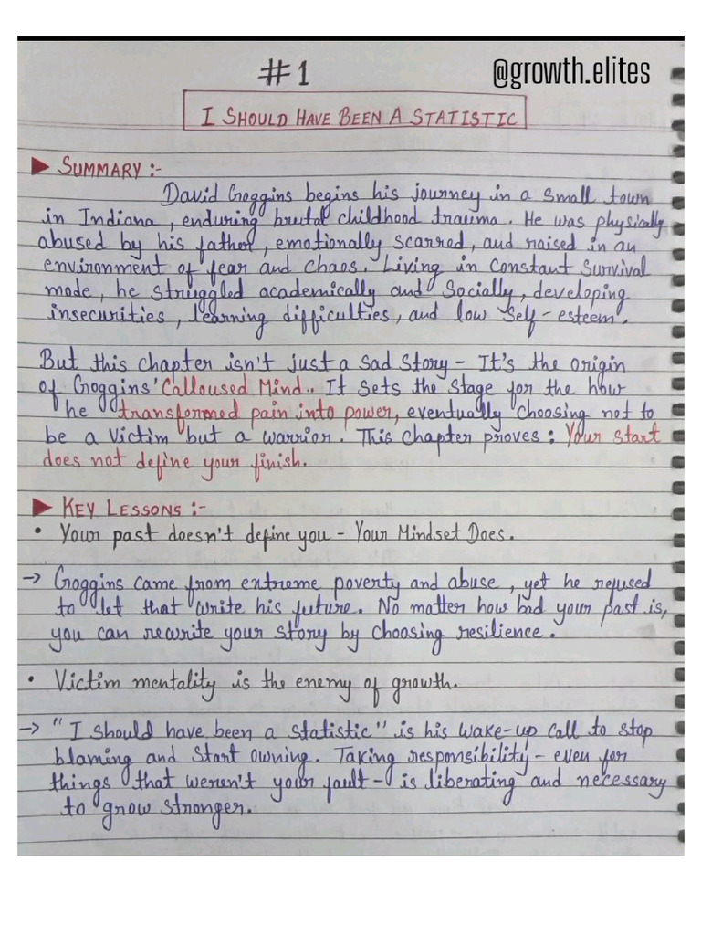 Can't Hurt Me (Summary) | PDF