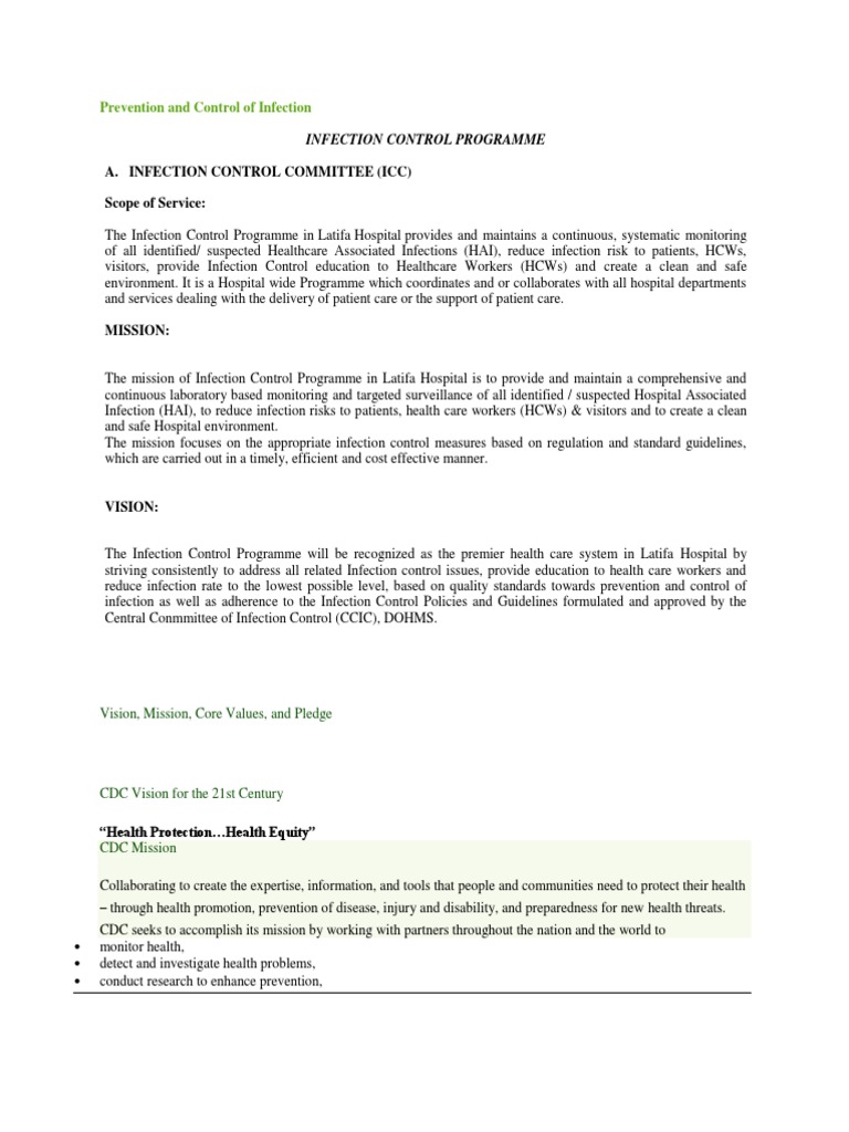 Infection Control for Healthcare Staff | PDF | Infection Control ...