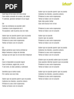 Letra de "Color Esperanza" de Diego Torres | PDF | Ocio