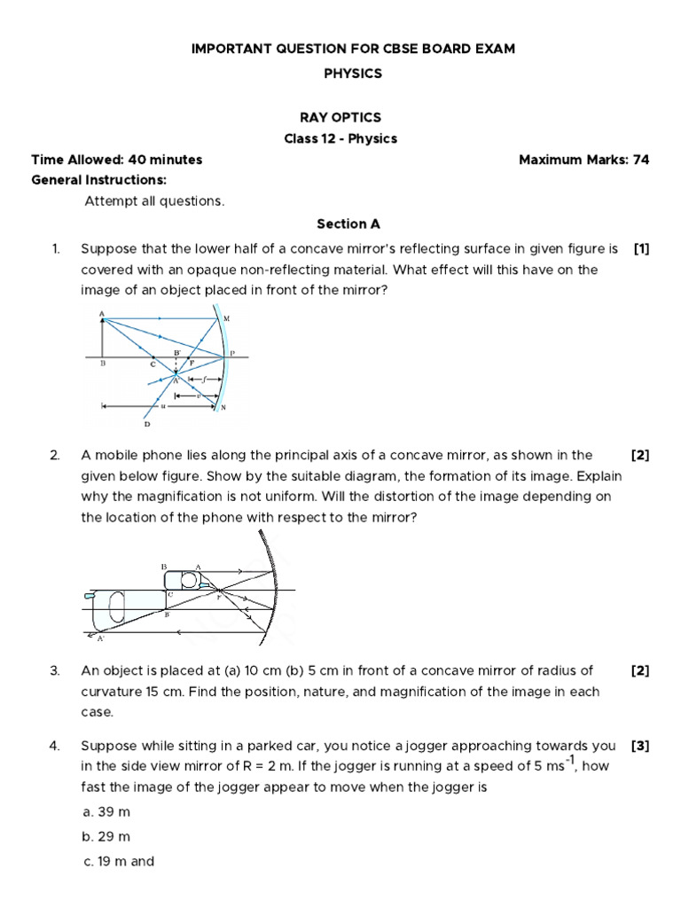Ray Optics | PDF | Electromagnetic Radiation | Glass Engineering And ...