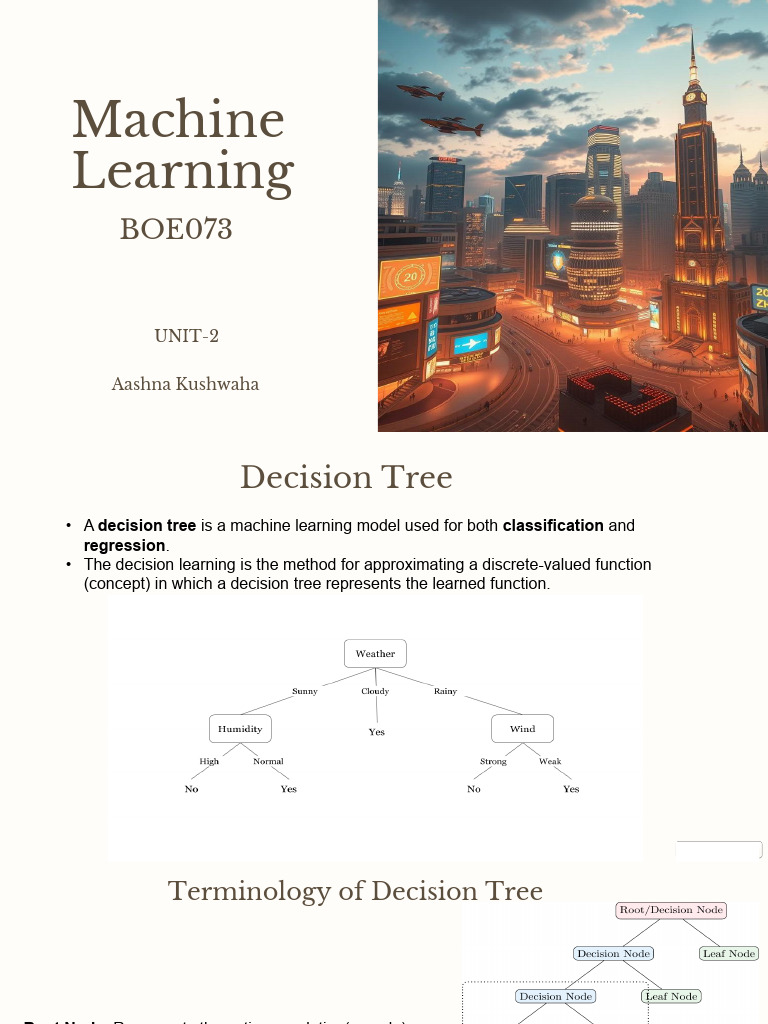 unit2 | PDF | Machine Learning | Algorithms