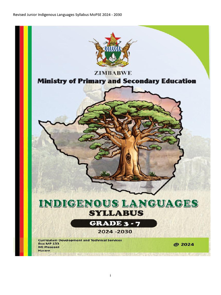 Revised Indigenous Languages Syllabus 2024 | PDF