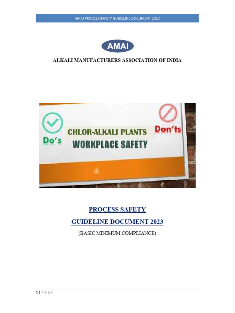 AMAI Process Safety Guidelines 2023 | PDF | Chlorine | Chemical Substances