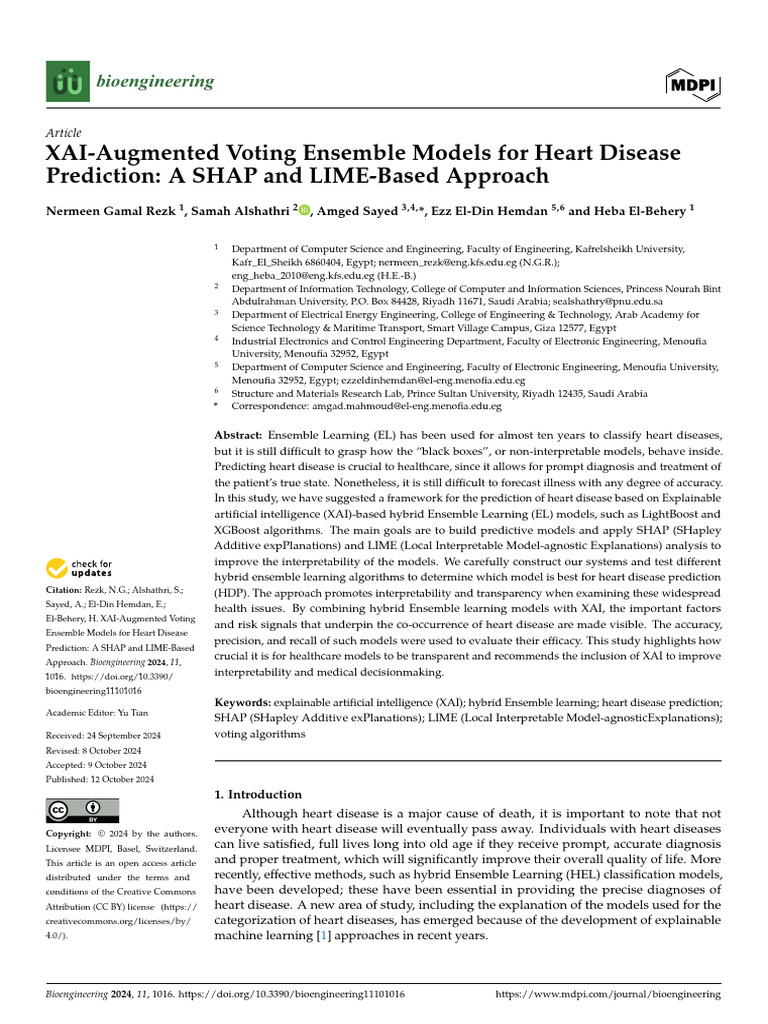 XAI-Augmented Voting Ensemble Models for Heart Disease Prediction a ...