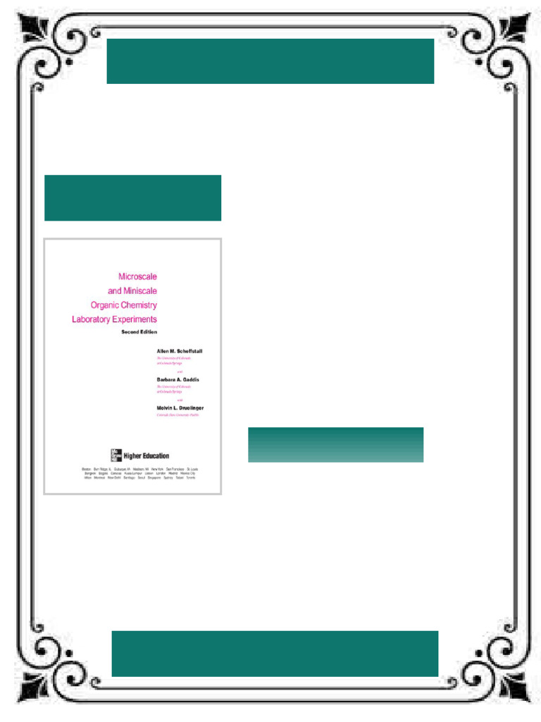 Microscale and Miniscale Organic Chemistry Laboratory Experiments 2 ed ...