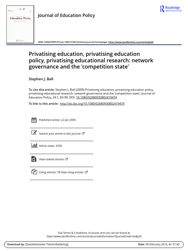 Education Policy and Privatization Trends | PDF | No Child Left Behind ...