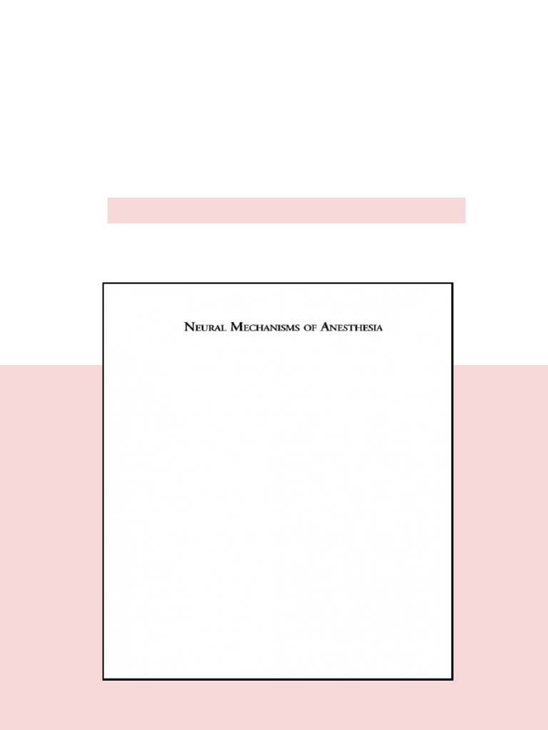 Neural Mechanisms of Anesthesia 1st Edition Donald Caton - ebook and ...
