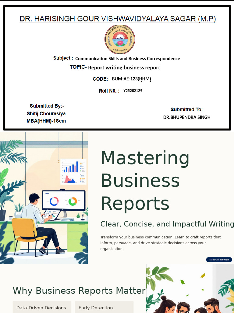 Mastering Business Reports FINAL T | PDF | Risk | Governance