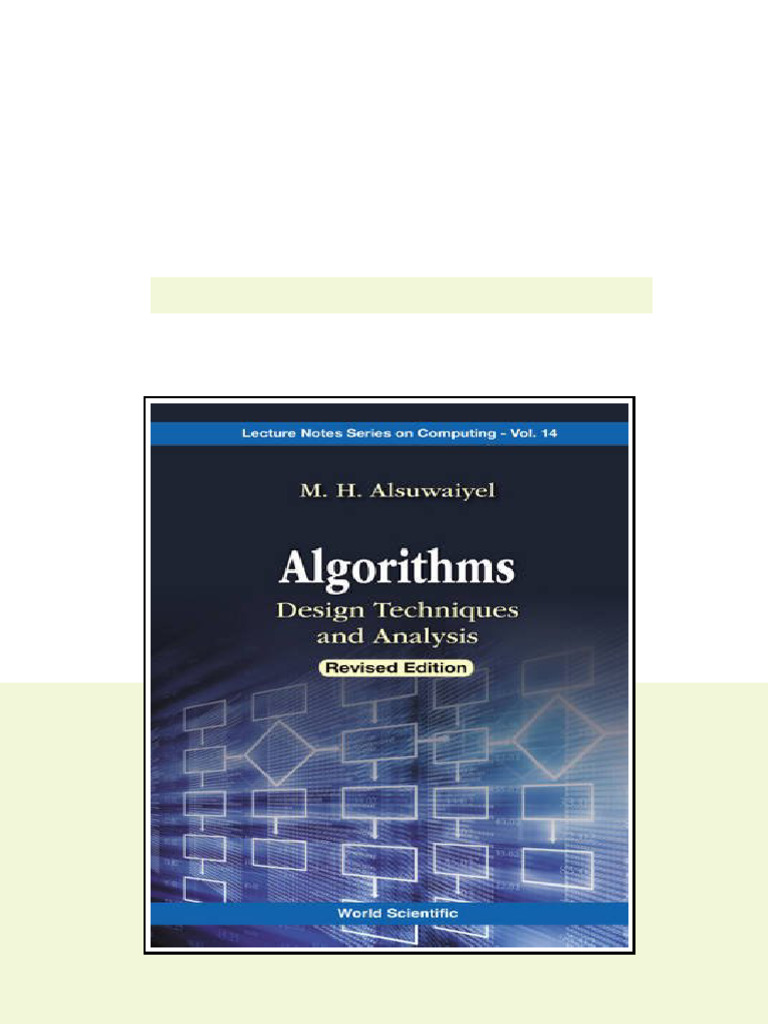 Algorithms Design Techniques And Analysis Revised Ed M H Alsuwaiyel ...