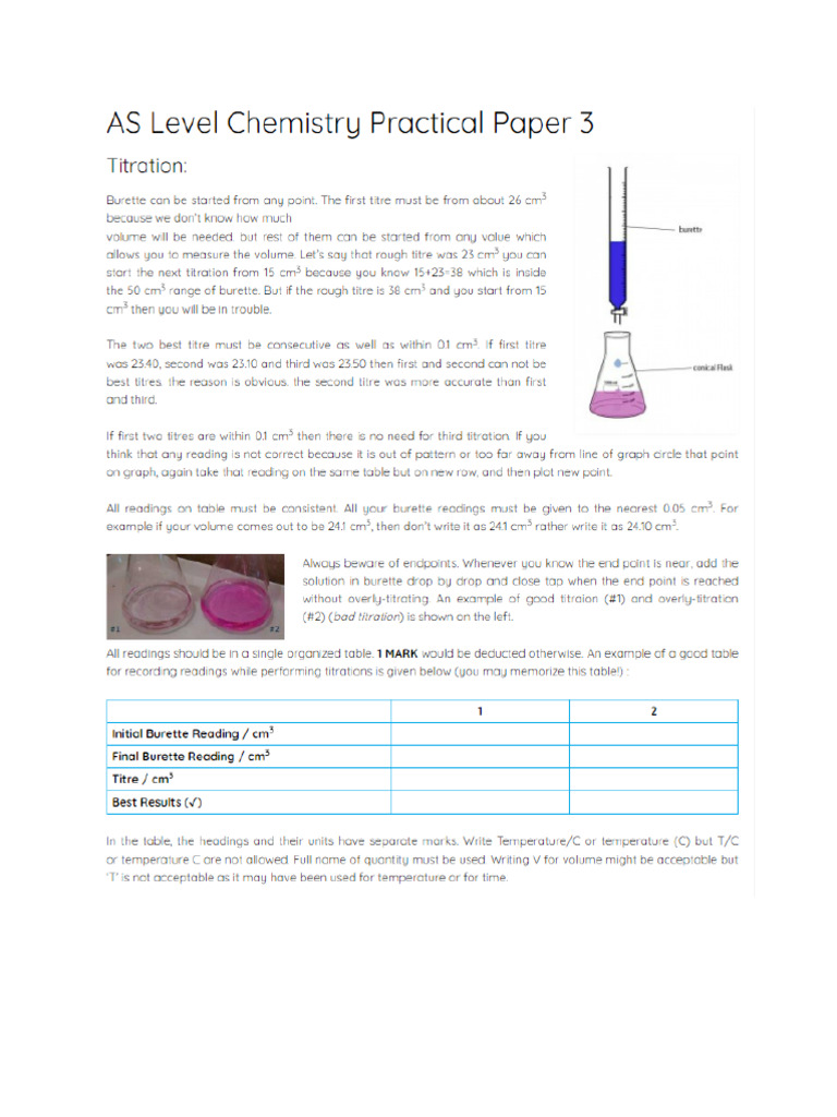 Chem Practical | PDF