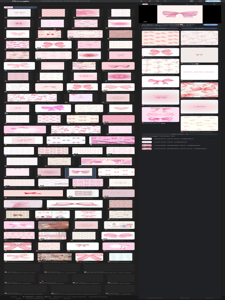 Coquette Pink Bow White Background PFP - Google Search 2 | PDF