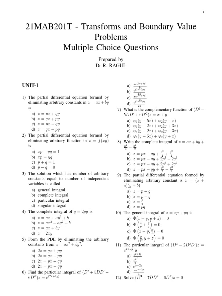 MCQ TBVP With Answerkey | PDF | Elementary Mathematics | Subtraction