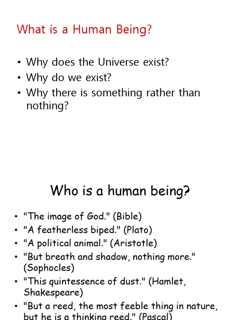 1 What is a human being | PDF