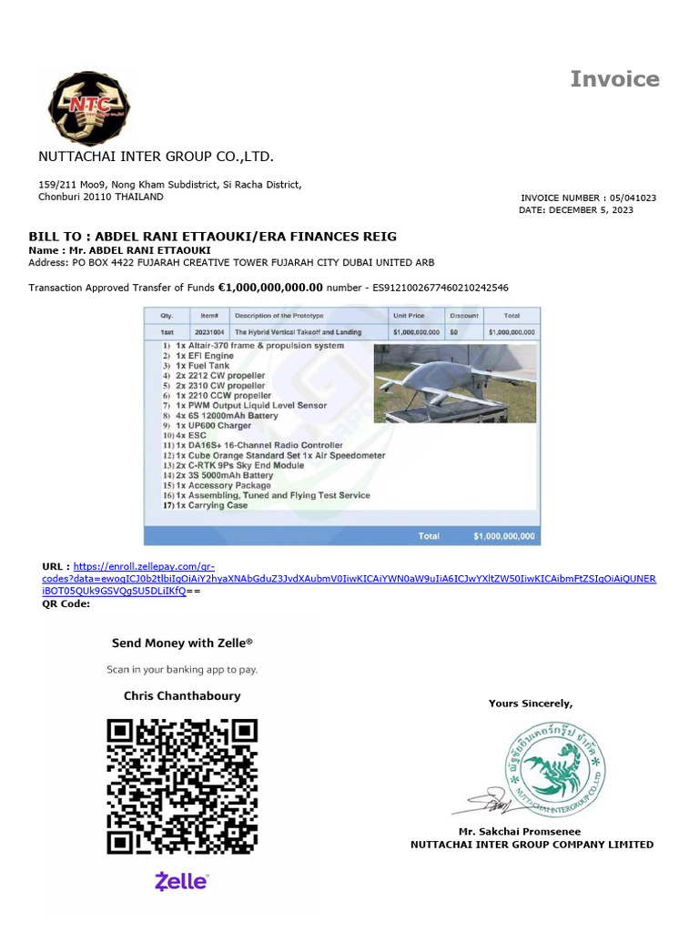 Inv. Nuttachai Inter Group-1b-041023 | PDF