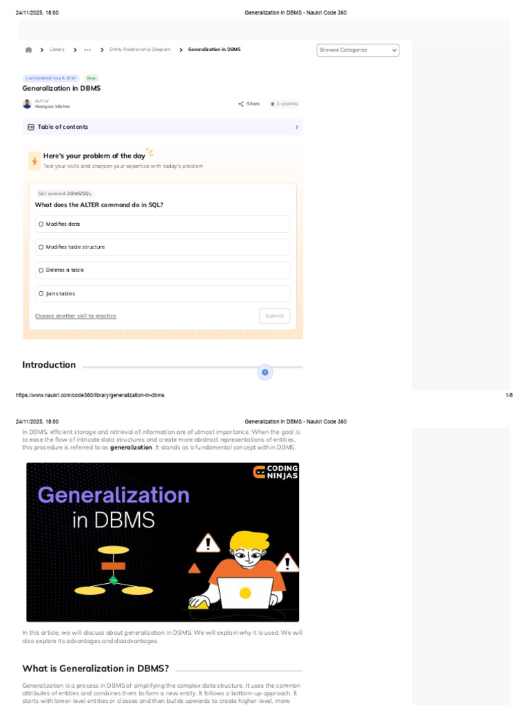generalization | PDF | Databases | Software Engineering