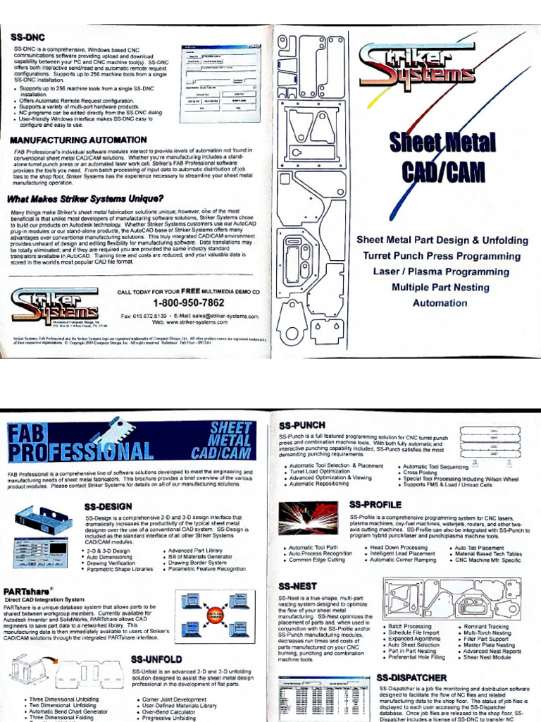 Sheet Metal Cad - Cam SW | PDF
