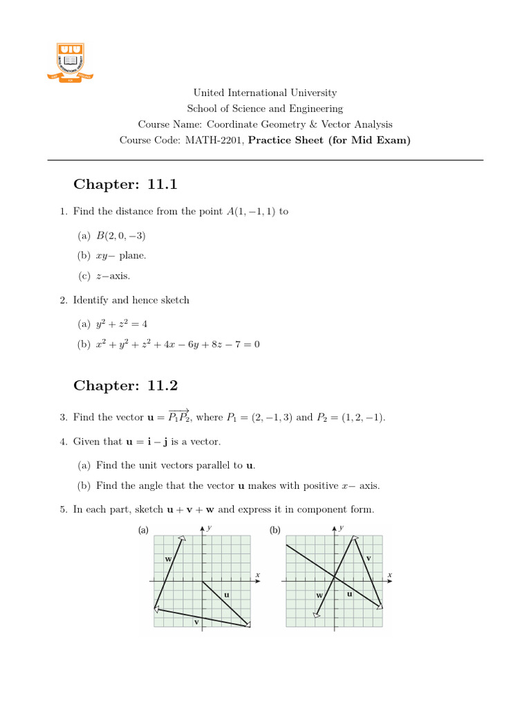 Midterm_MATH_Practice_Problems_Sheet | PDF