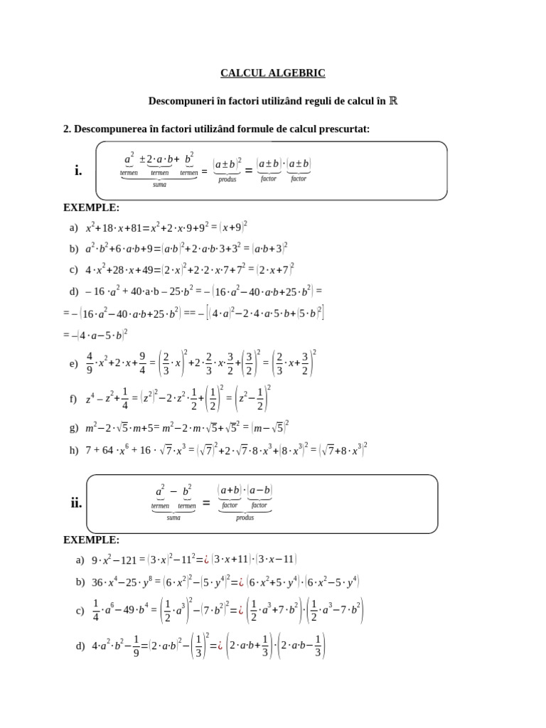 calcul_algebric_5 | PDF