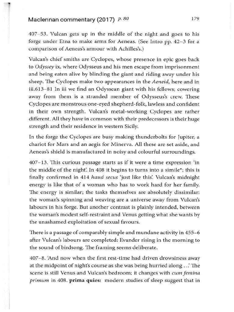 Maclennan Commentary | PDF | Aeneid | Aeneas