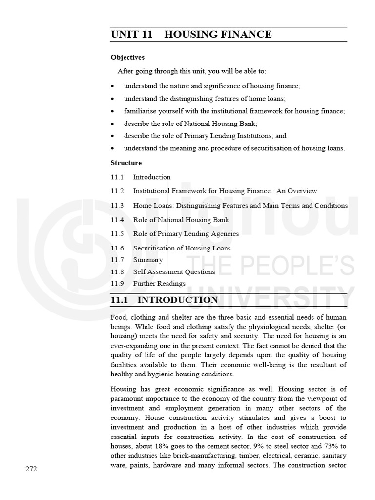 Unit-11 | PDF | Loans | Mortgages