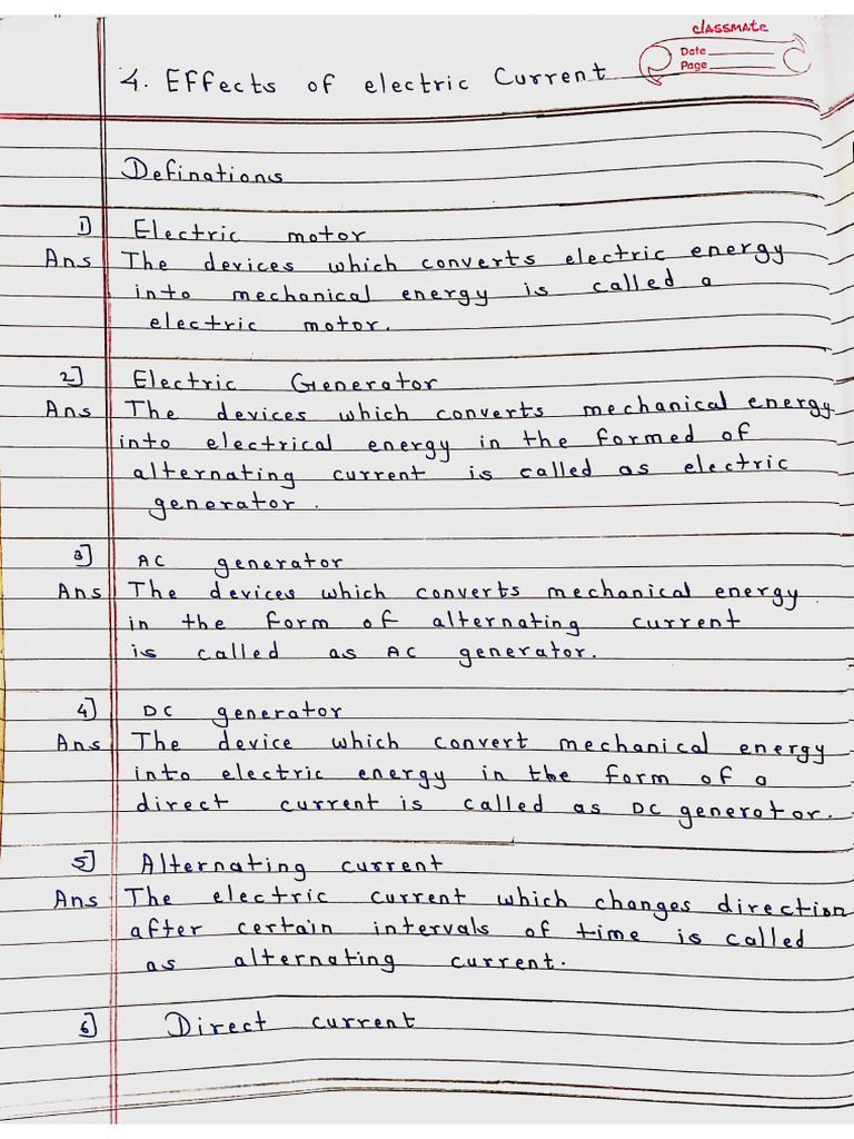 4.Effects of Electric Current | PDF