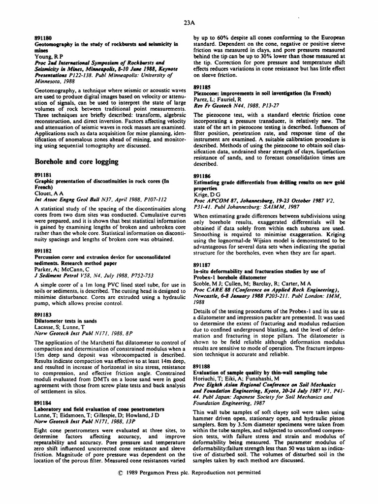 Borehole and Core Logging | PDF | Porosity | Geotechnical Engineering
