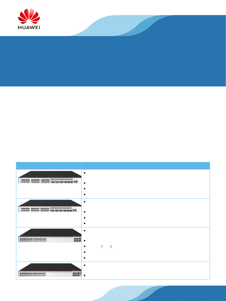 Huawei CloudEngine S5735I-S-V2 Switches | PDF | Network Switch ...