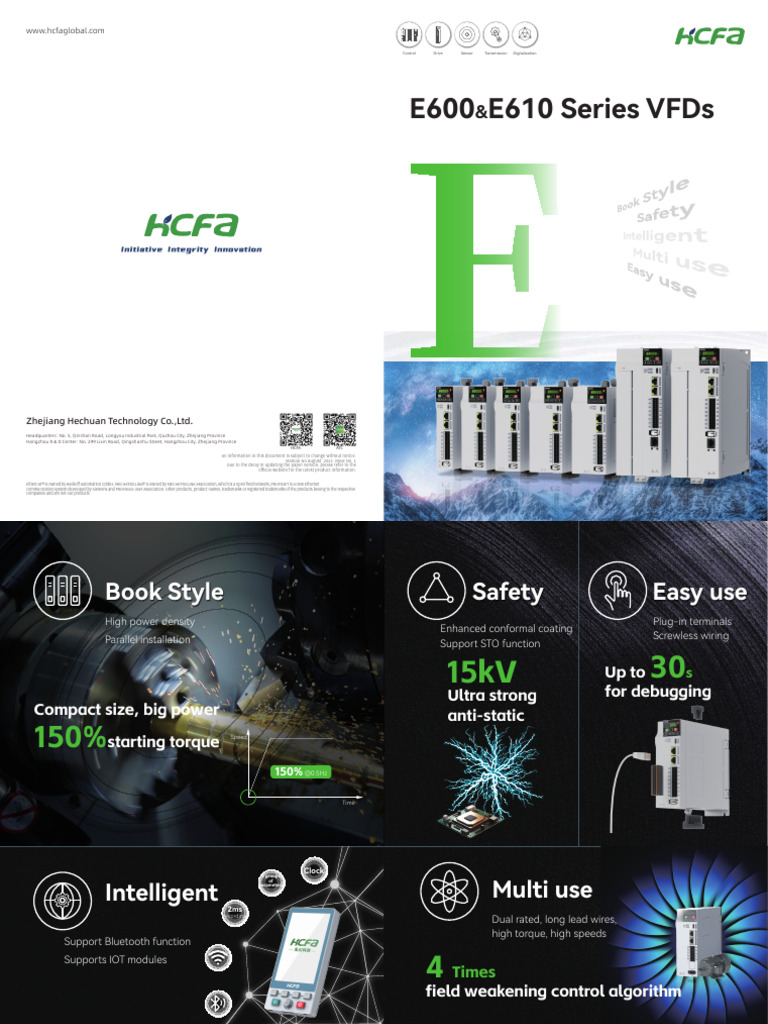 E600 & E610 Series VFD Overview | PDF | Power Supply | Programmable ...