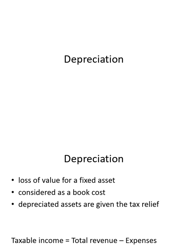 EMM3610sem12023 Depreciation | PDF | Depreciation | Tax Deduction