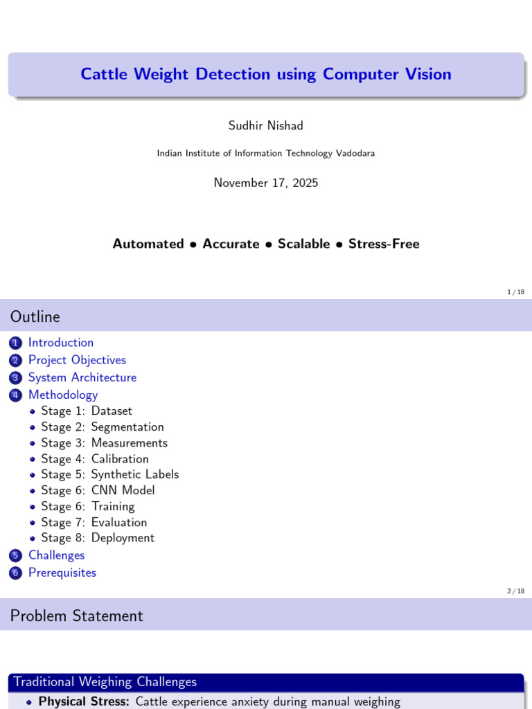 Documentation Cattle Weight Detection CV | PDF | Image Segmentation ...