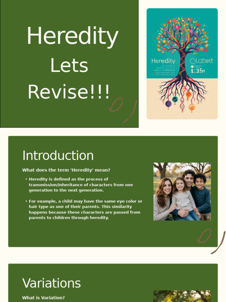 Presentation - Heredity the Blueprint of Life (1) | PDF | Sex ...